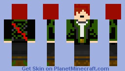 Red haired Zombie survivalist Minecraft Skin