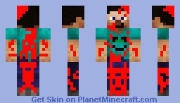 Bloody Steve Minecraft Skin
