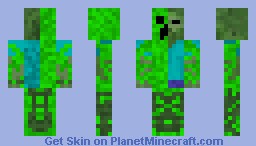 creeper infected zombie Minecraft Skin