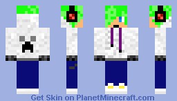 Creeper Man (Creeper on back) Minecraft Skin
