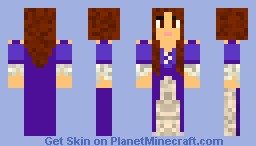 Purple elegant queen Minecraft Skin