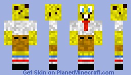 spongebob squarepants Minecraft Skin
