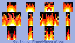 Lava creeper Minecraft Skin