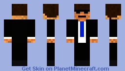 man in suit Minecraft Skin