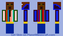 colorful blackman Minecraft Skin