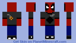 Custom Deadpool Minecraft Skin