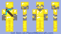 Gold Man Minecraft Skin