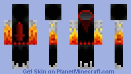 Mr Fire Skeleton Minecraft Skin