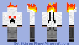 Man on fire 2.0 Minecraft Skin
