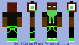 Brown DJ guy Minecraft Skin