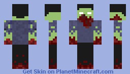 Jawless Zombie Minecraft Skin