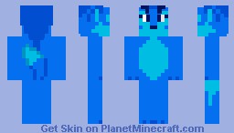 simple blue wolf Minecraft Skin