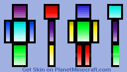 Colour man(Version 2) Minecraft Skin
