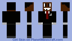 Black guy in suit thats high on meth Minecraft Skin