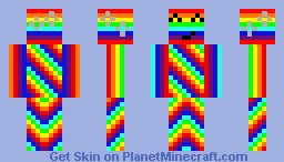 RAINBOW GUY Minecraft Skin