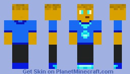 Diamond Eye Miner Minecraft Skin