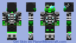 cyborg zombie skorpion Minecraft Skin