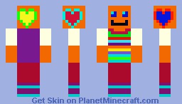 colorful hearts Minecraft Skin