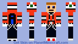 man in red coat Minecraft Skin