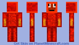 Fire King Minecraft Skin