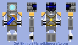 Cyborg Skeleton Minecraft Skin