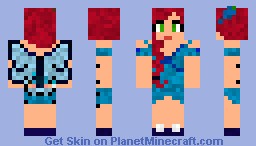 Blue fairy girl Minecraft Skin
