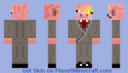Pig in the suit Minecraft Skin