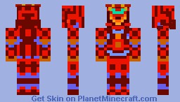Red Warrior Minecraft Skin