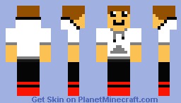 Teen Guy In Hoodie with rolled up sleeves Minecraft Skin