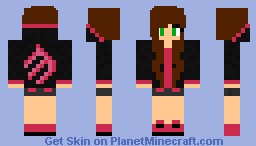 Pink Monster Girl Minecraft Skin