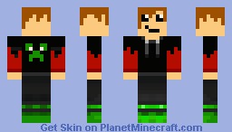 Green fire Minecraft Skin