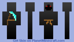 Death with Diamond Scythe Minecraft Skin