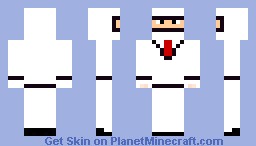 White Buissness suit Ninja Minecraft Skin