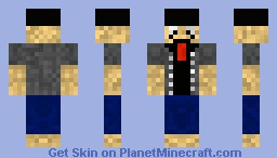 man with a top hat Minecraft Skin