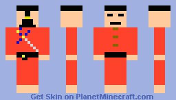 Samurai Black Belt Minecraft Skin