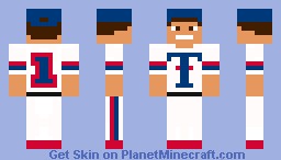 texas rangers baseball Minecraft Skin
