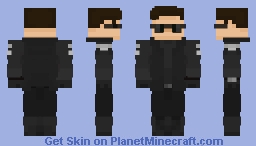 Agent-K Civilian version Minecraft Skin