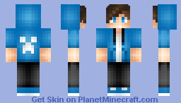 green gamer boy Minecraft Skin