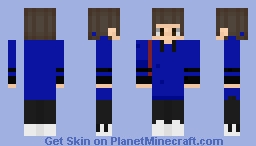 Blue Hood Minecraft Skin