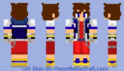 KH1 Sora Minecraft Skin