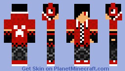 Red Emo Minecraft Skin