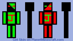 Half Creeper Enderman Minecraft Skin