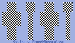 Black and white checker board Minecraft Skin