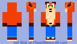 Crash Bandicoot Minecraft Skin