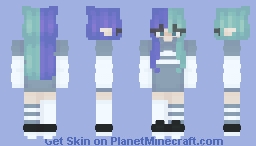 split hair Minecraft Skin