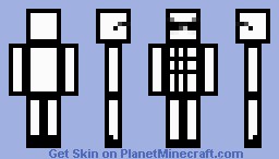No Color. Minecraft Skin