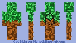 Grass Block Minecraft Skin