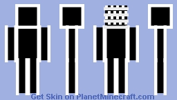 ||Line Black-White|| Minecraft Skin