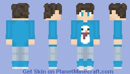 blue christmas skin Minecraft Skin