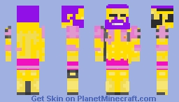 Giga chad pink tutu Minecraft Skin